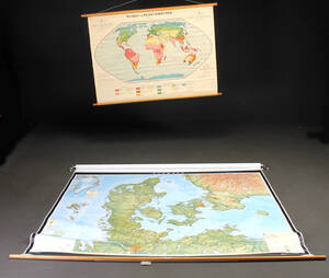 Slutpris för Skole landkort af Verdenskort samt