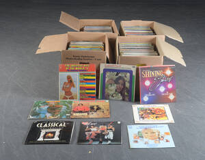 Slutpris för Samling LP plader, 4 kasser.