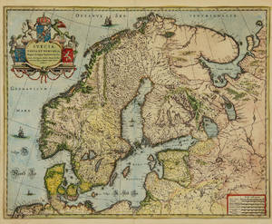 Slutpris för Landkort over Skandinavien 1600-tallet
