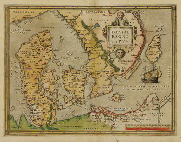 Slutpris för Landkort over Danmark 1600-tallet
