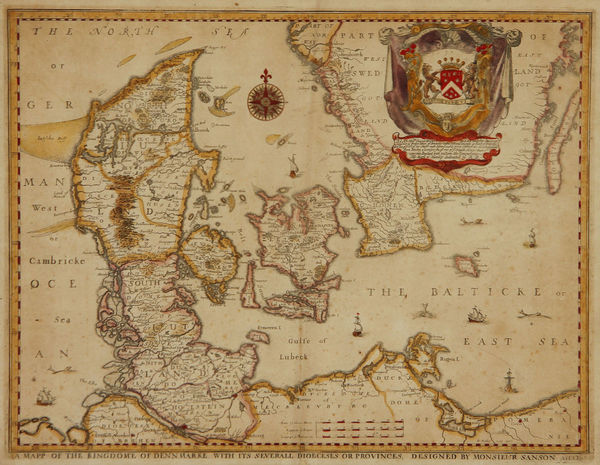 Slutpris för Landkort over Danmark 1600-tallet