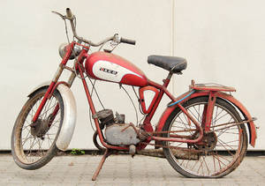 Slutpris för Knallert. Model SCO Rekord, 1956