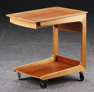 Slutpris för Bakkebord / serveringsbord, teak og