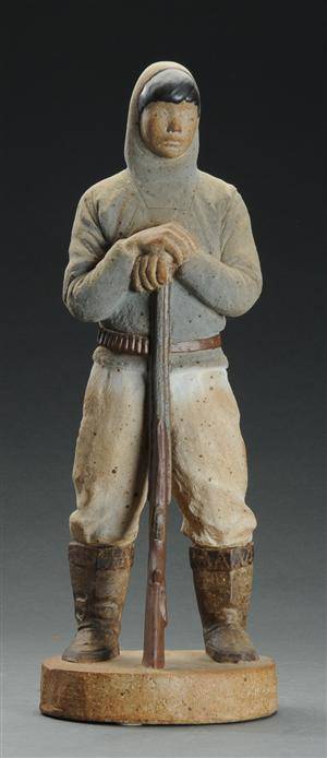 Slutpris för Eigil Knuth. Figur af stentøj,