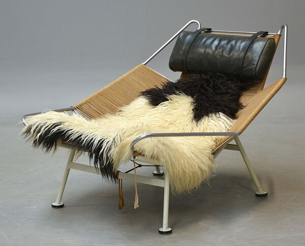 Slutpris för H. J. Wegner. Flaglinestol