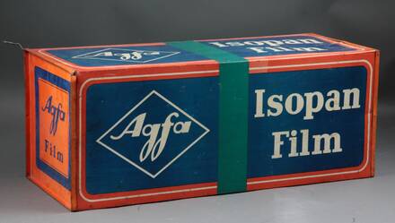 Slutpris för Vintage reklame 'Agfa Isopan film'