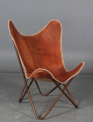 Slutpris för Batchair / Flagermus lænestol, cognac