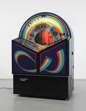 Slutpris för Wurlitzer. Jukebox model Rainbow
