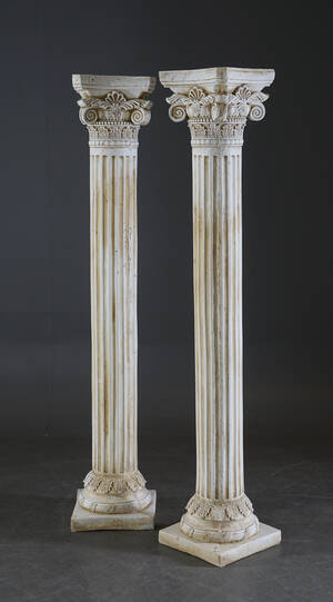 Slutpris för Ett par kolonner i antikiserande