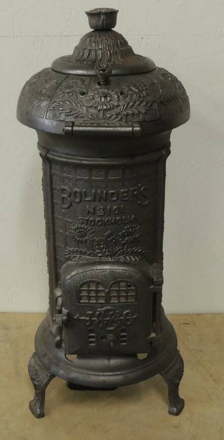 Slutpris för Gjutjärnskamin Bolinder