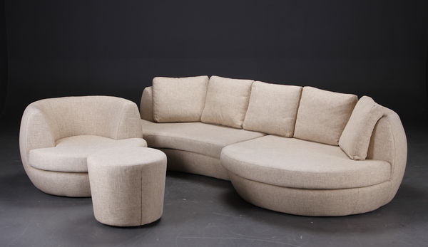 Slutpris för Italiensk design. Sofa, lænestol og
