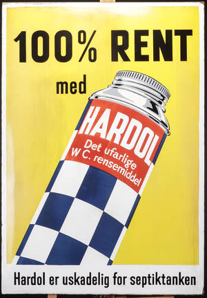 Slutpris för Reklameskilt af metal med emalje: