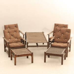 Slutpris för ELSA STACKELBERG, utemöbler i furu,